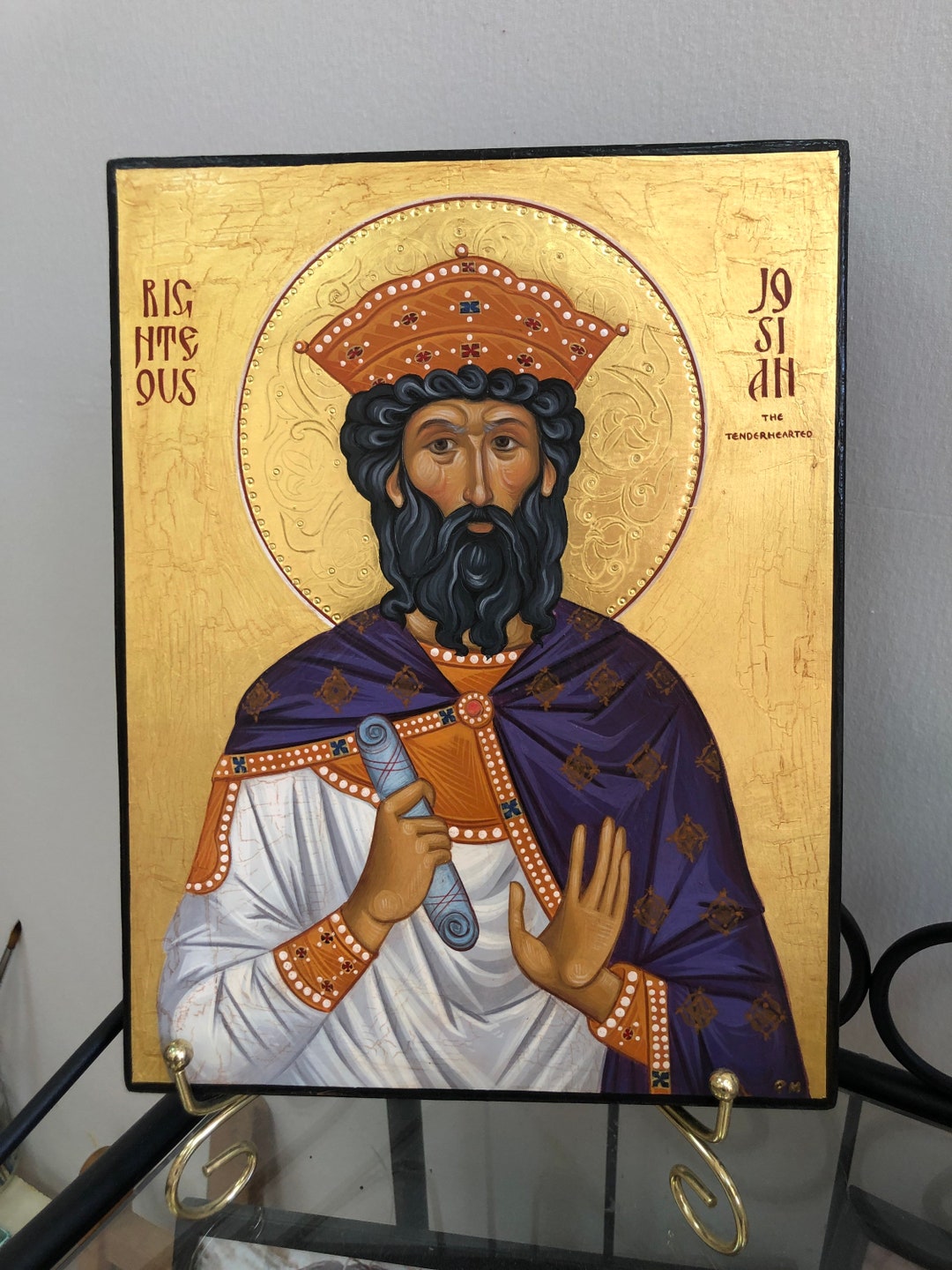 Saint Josiah Hand Painted Greek Orthodox Christian Byzantine Icon 22k ...