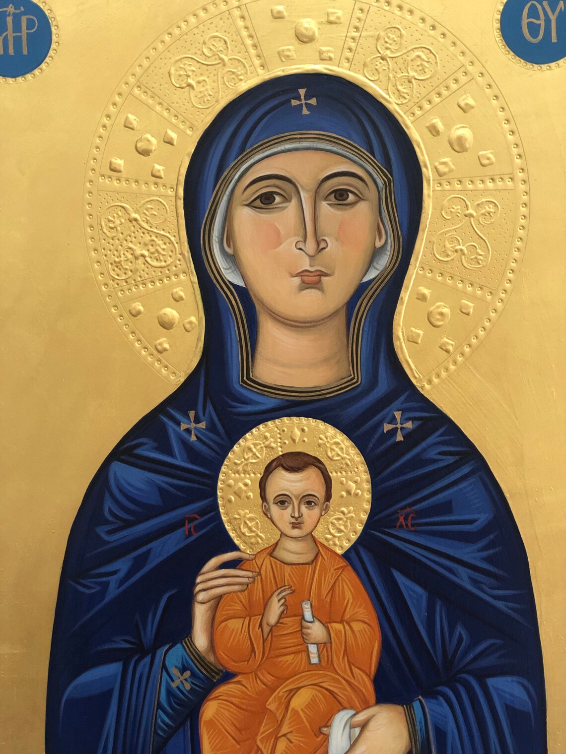 Theotokos Nicopeia HAND PAINTED Byzantine Icon - Etsy