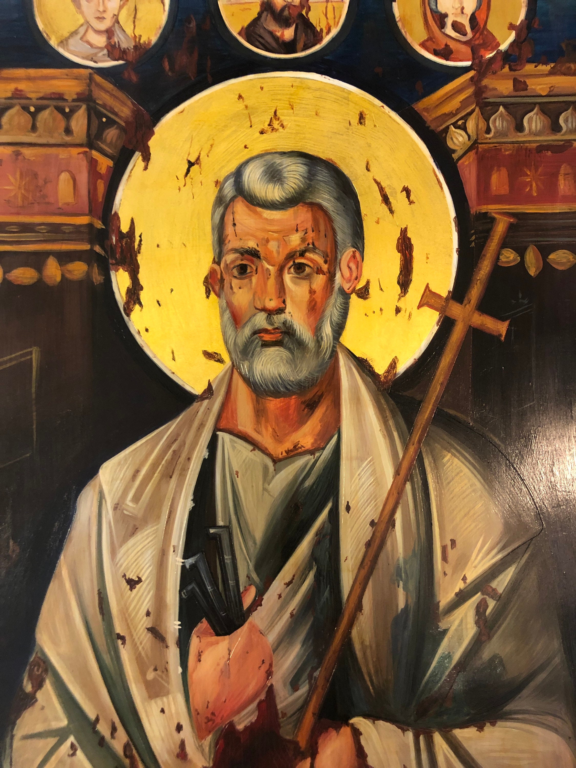 HAND PAINTED Byzantine Icon of Saint Peter (sinai) - Etsy