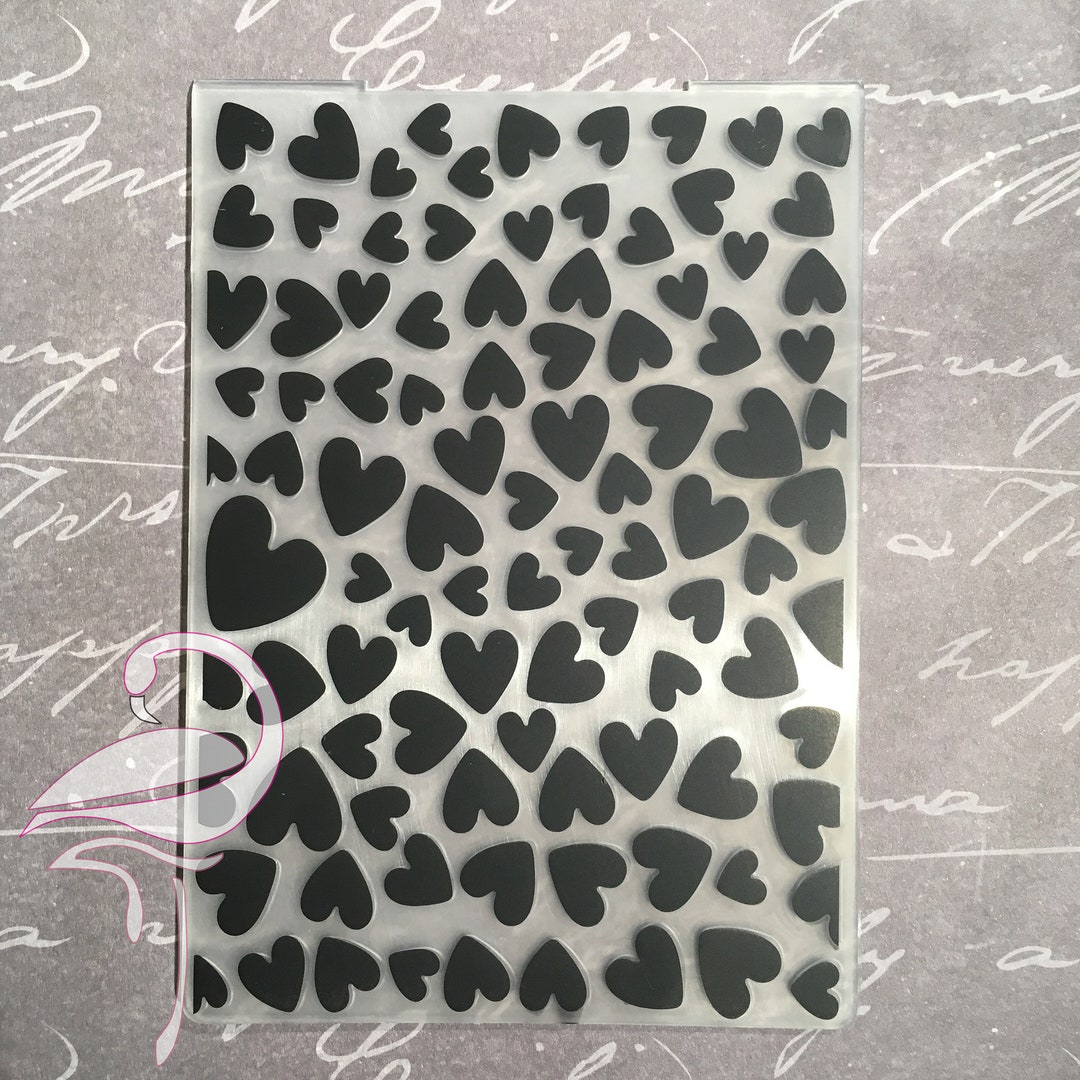 Embossing Folder Hearts 148 X 105mm - Etsy