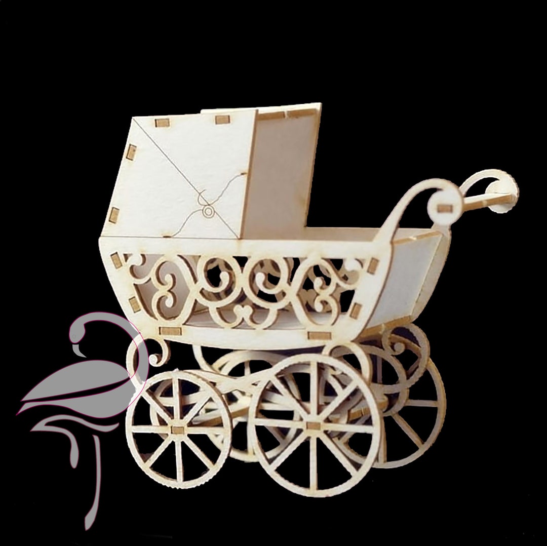 3D Pram 75mm High Cardboard 1mm Thick - Etsy