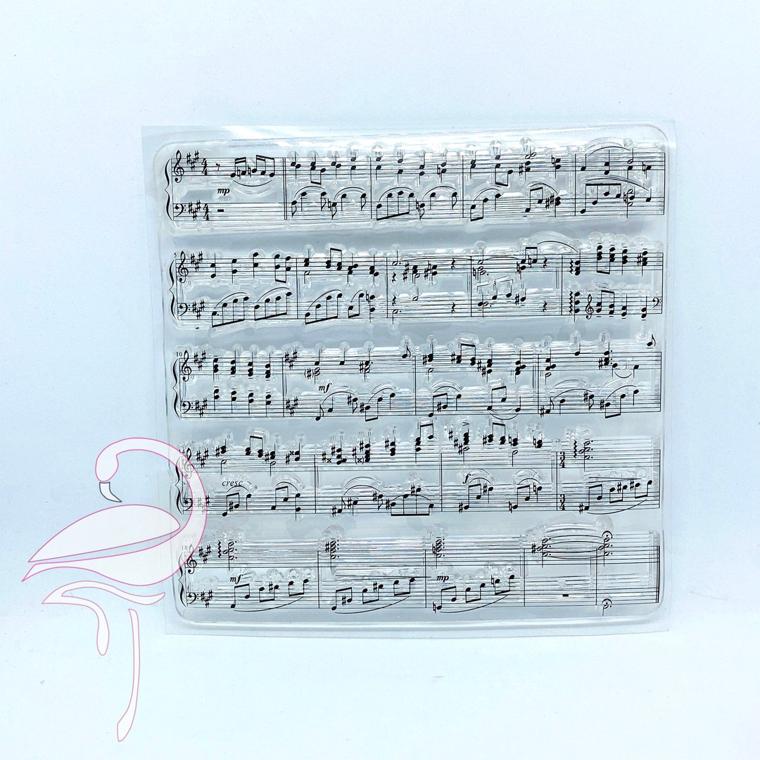Silicone Stamp Musical Notes - Etsy