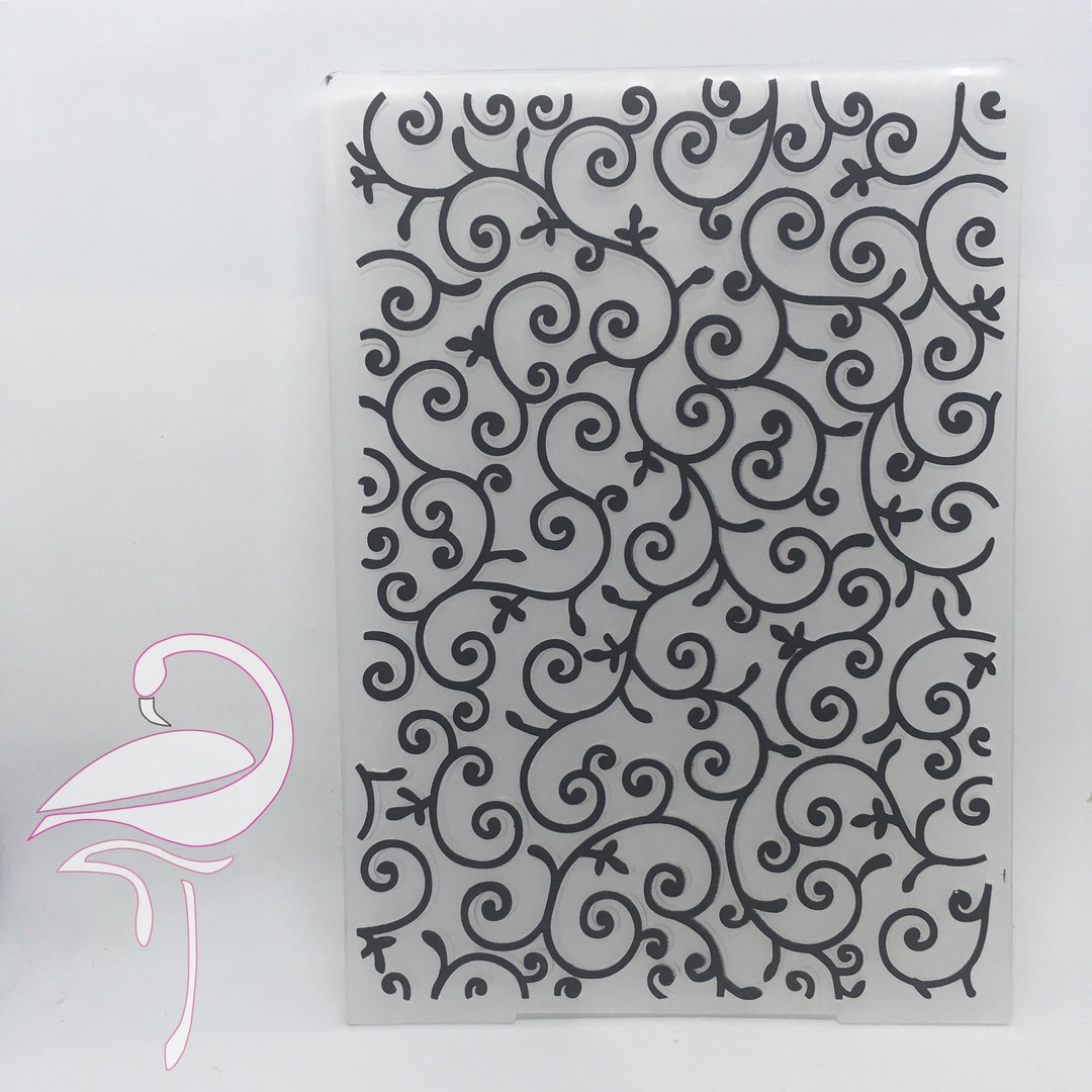 Embossing Folder Swirls 105 X 147.5mm - Etsy