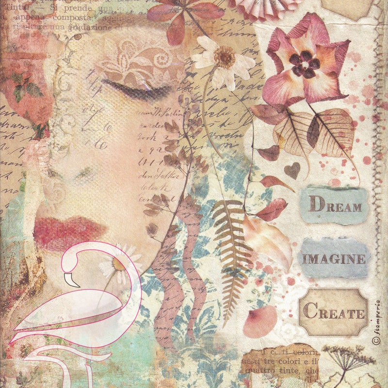 Stamperia Rice Paper - Etsy