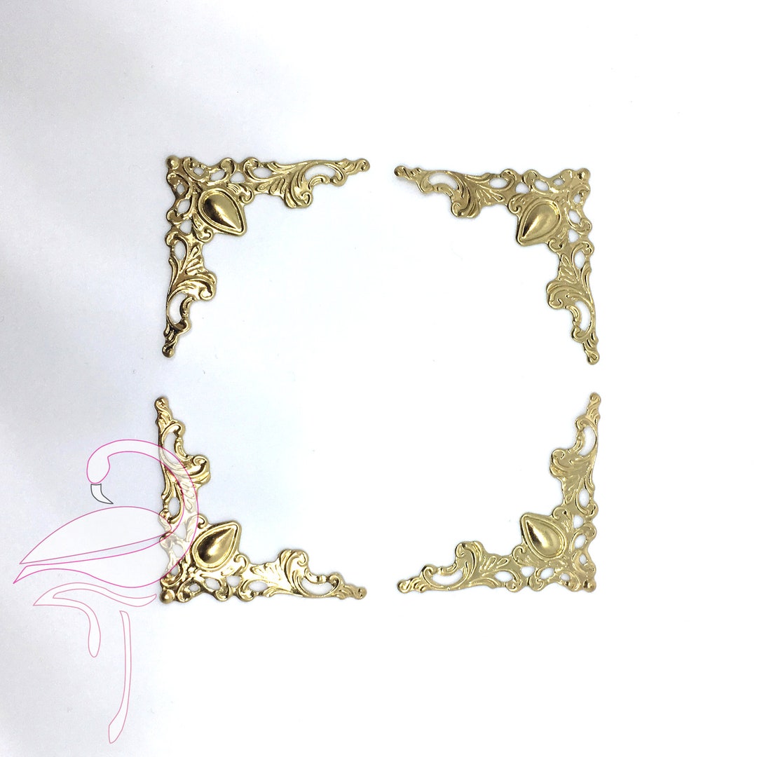 Corners Decorative Metal Gold 41 X 41mm X 4 Pcs - Etsy