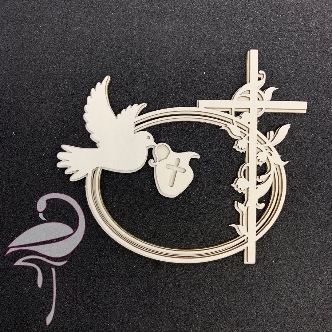 Two Layered Oval Frame With Holy Spirit 92 X 80mm - Etsy