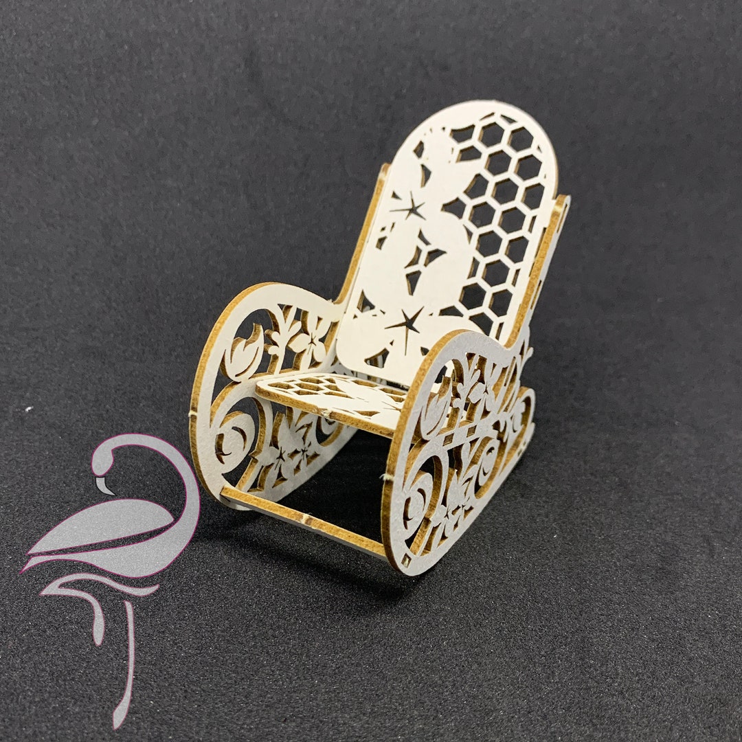 3D Rocking Chair - 65 X 55 X 36mm - Cardboard - Etsy