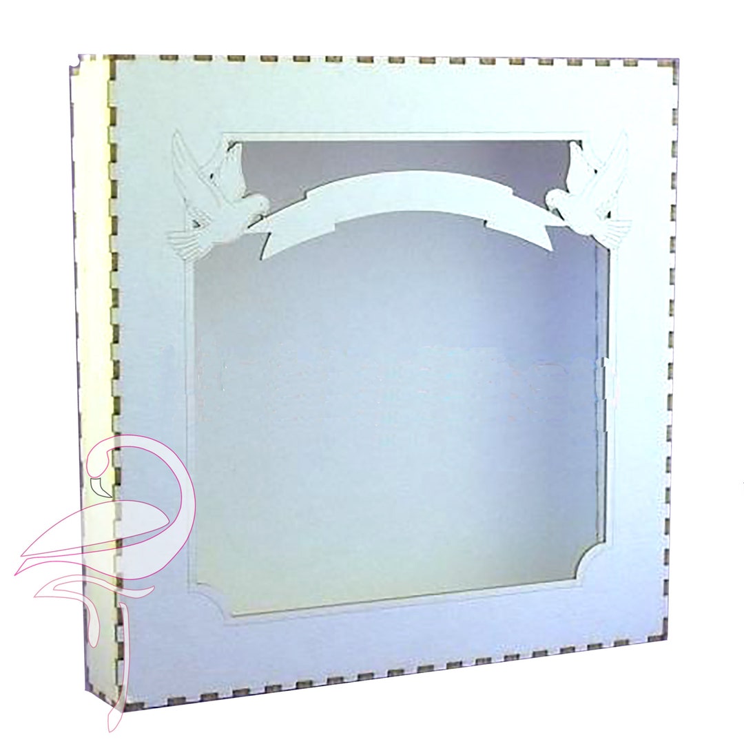 Shadow Box Freestanding - With Doves - 150 X 150 X 30mm - Etsy