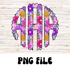 Floral Monogram - Etsy