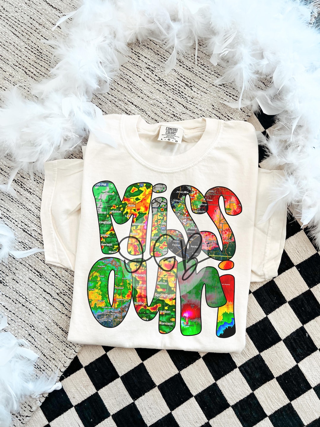 Missouri Radar Map, Storm Map, Tornado, Missouri Radar PNG File / DTF ...