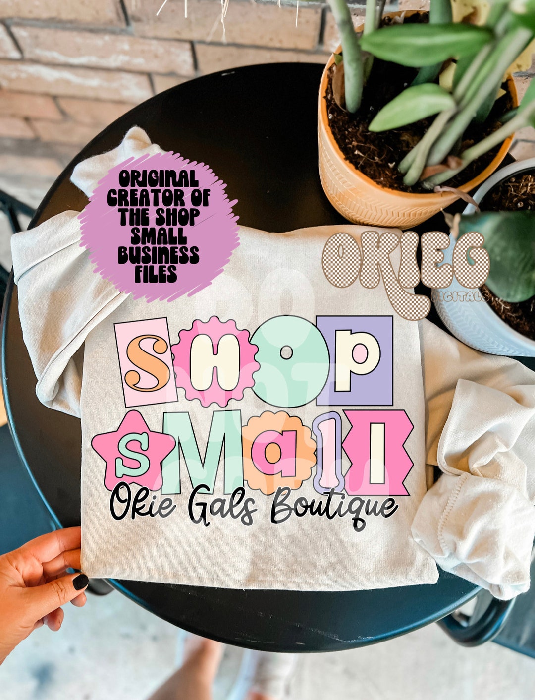 Shop Small CUSTOM Business Name Graphic | PNG | Retro Graphic - Etsy