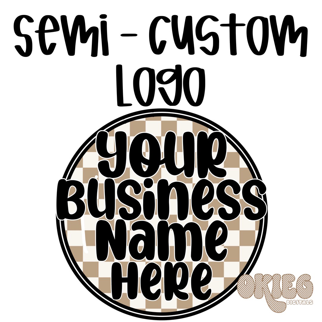 Custom Business Name PNG - Semi Custom Logo - Logo PNG - Etsy