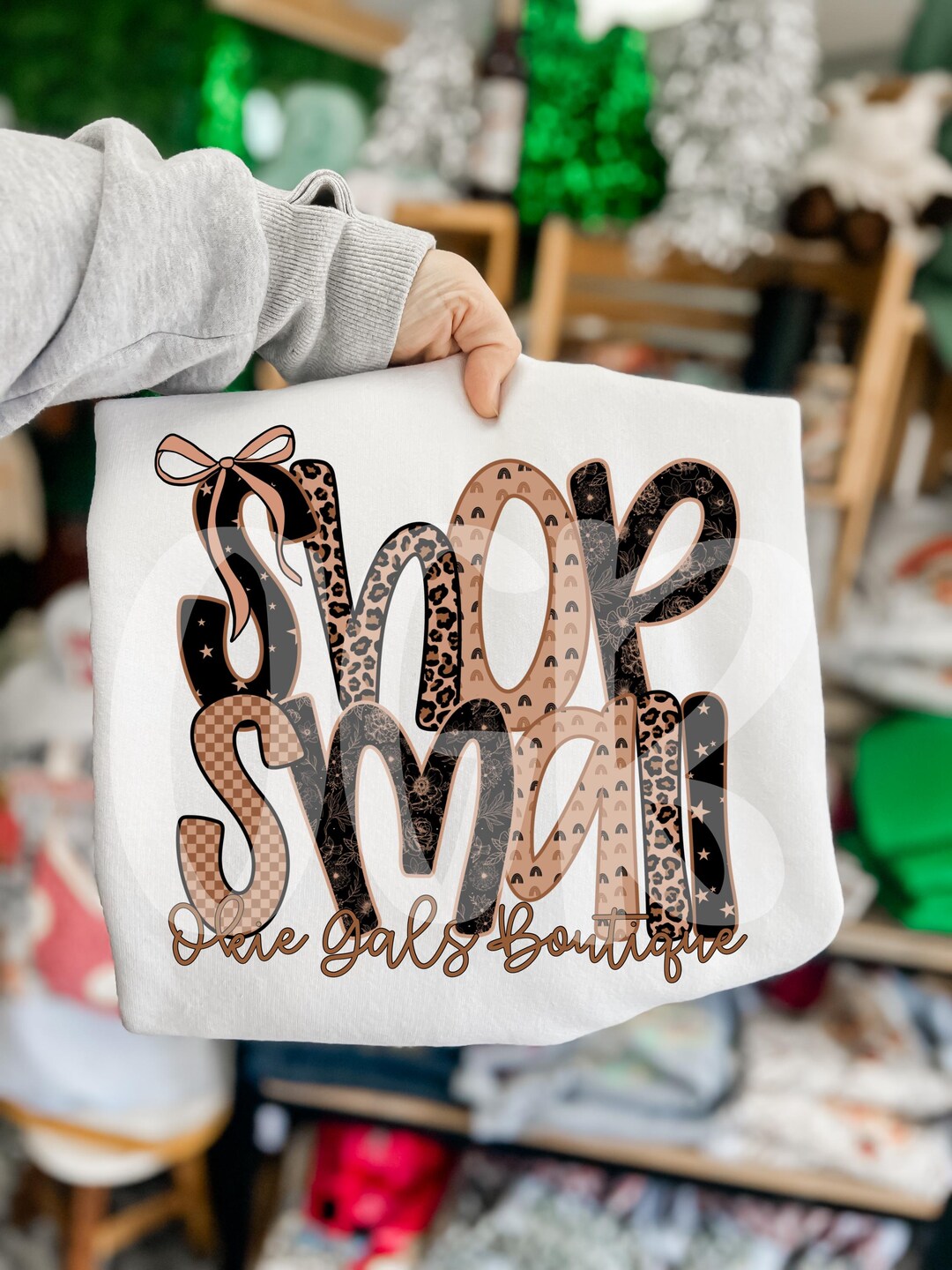 Shop Small CUSTOM Business Name Graphic | PNG | Neutral Brown Black ...