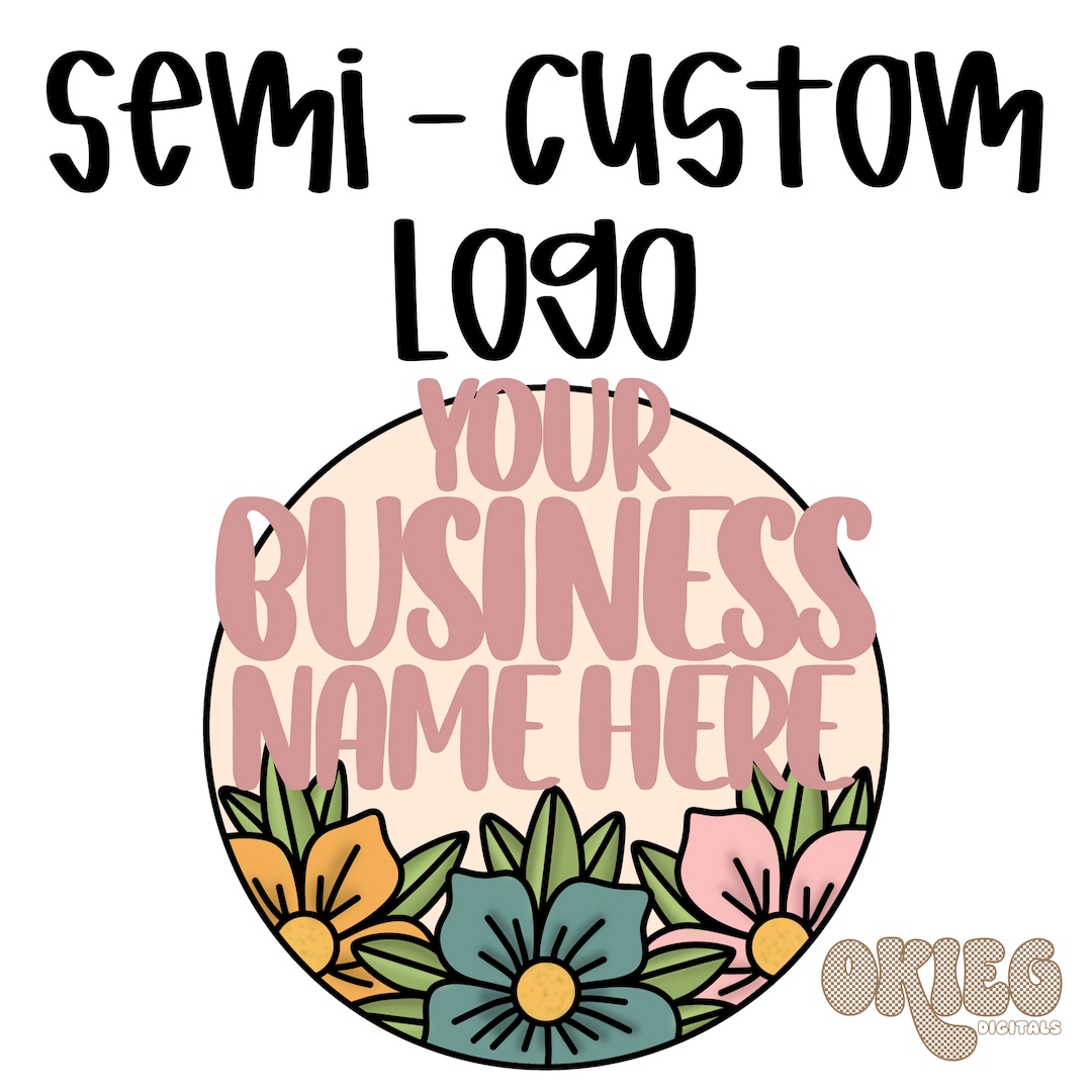 Custom Business Name PNG - Semi Custom Logo - Logo PNG - Etsy