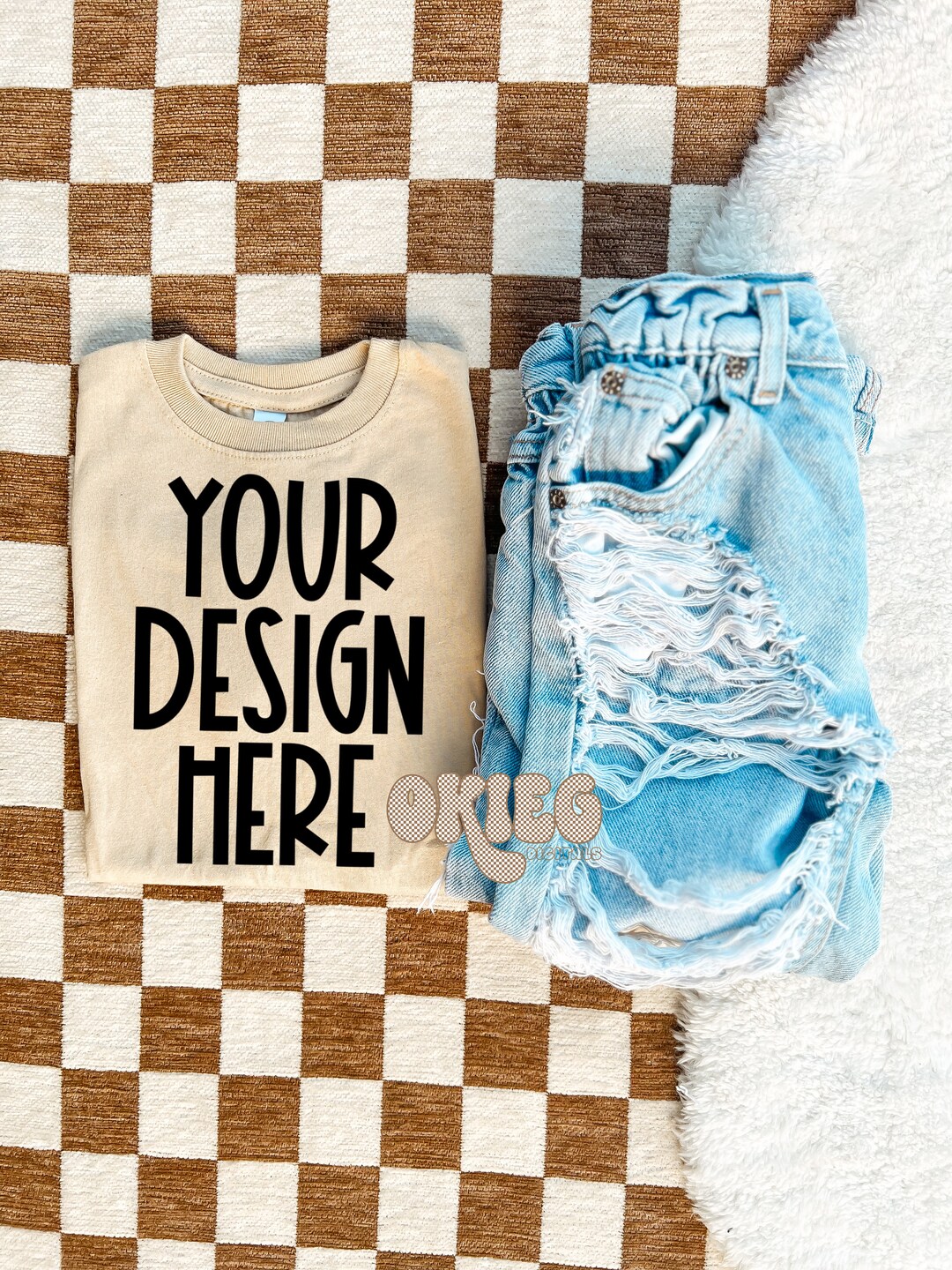 Rabbit Skins/lat | Mommy & Me Mock up - Flat Lay - Blank Mock up ...