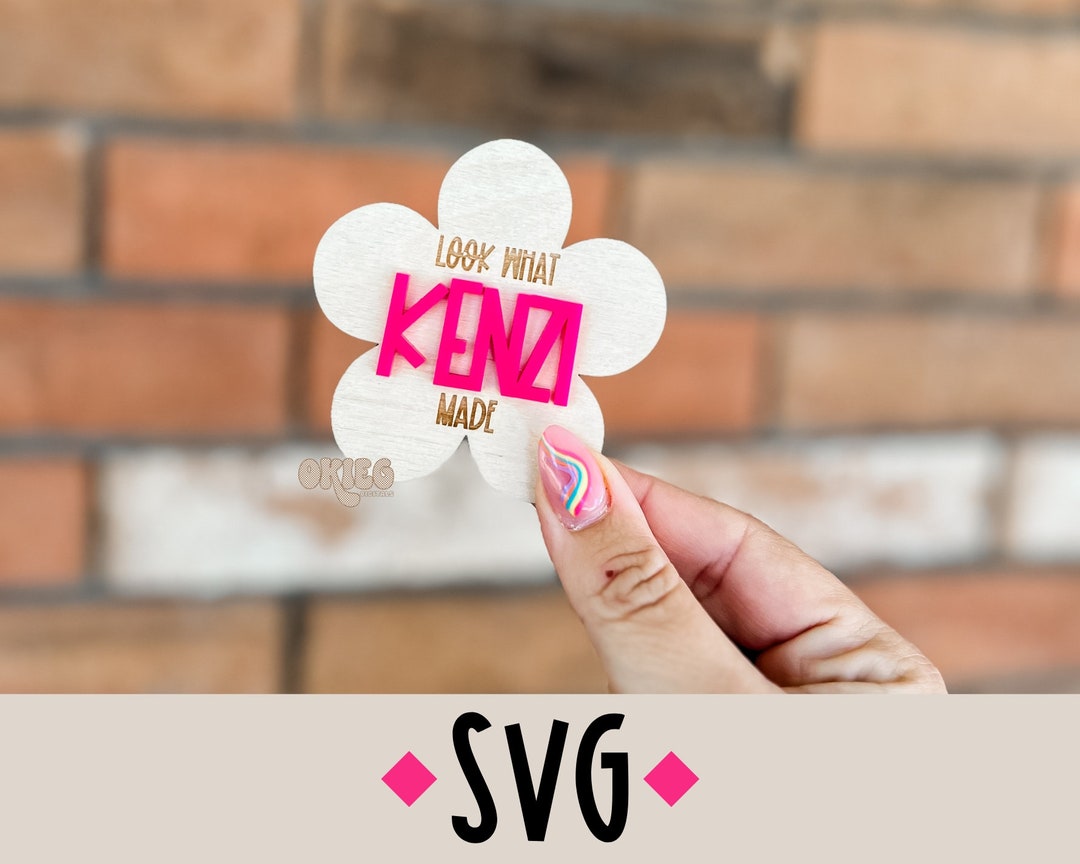 Look What Blank Made Fridge Magnet - SVG - Laser SVG File - Laser Cut ...