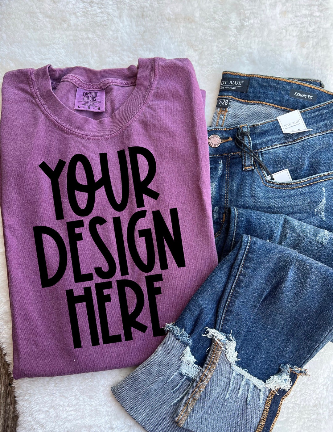 Comfort Colors Mock up - Flat Lay - Blank Mock up - CC Berry - Etsy