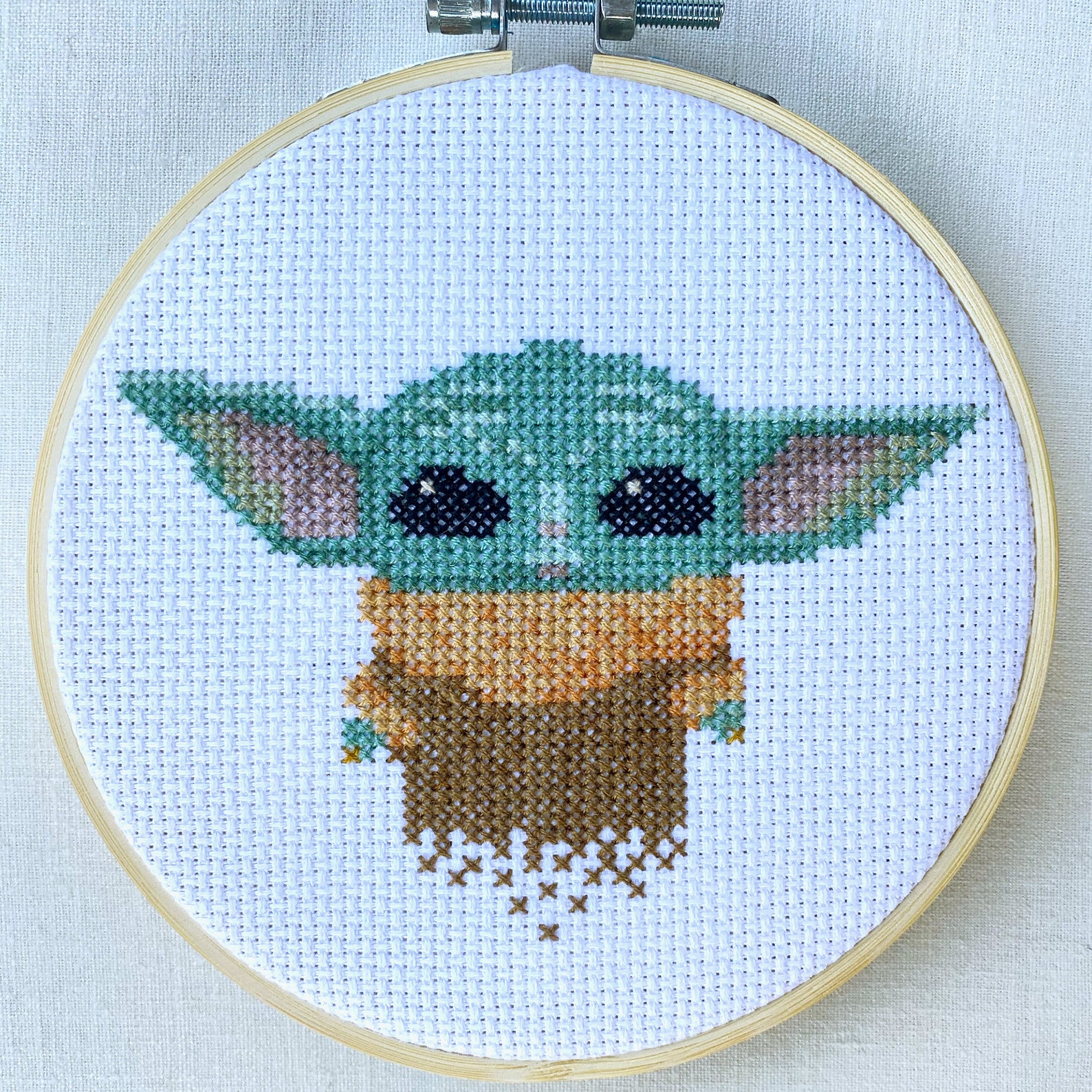 Baby Yoda Cross Stitch Pattern - Etsy