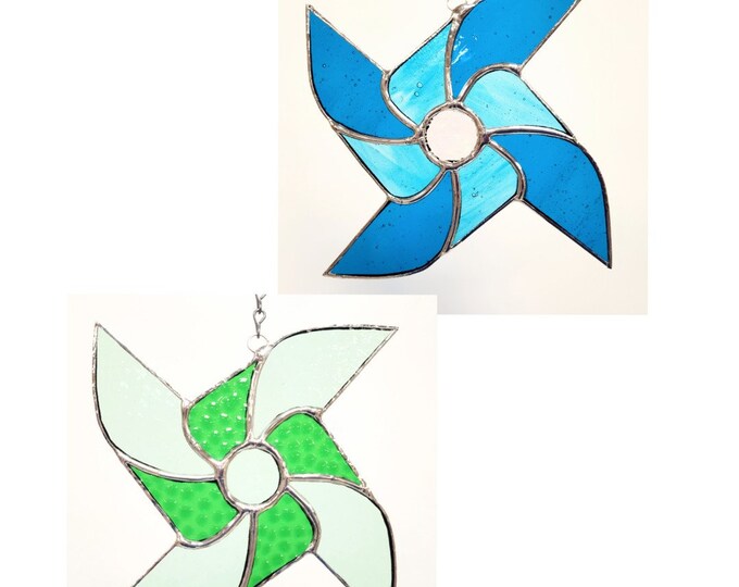 Stained Glass Pinwheel - Etsy