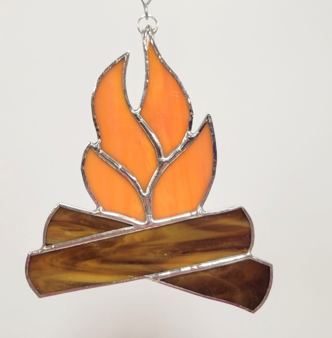 Stained Glass Camp Fire Get 'em While They're Hot - Etsy