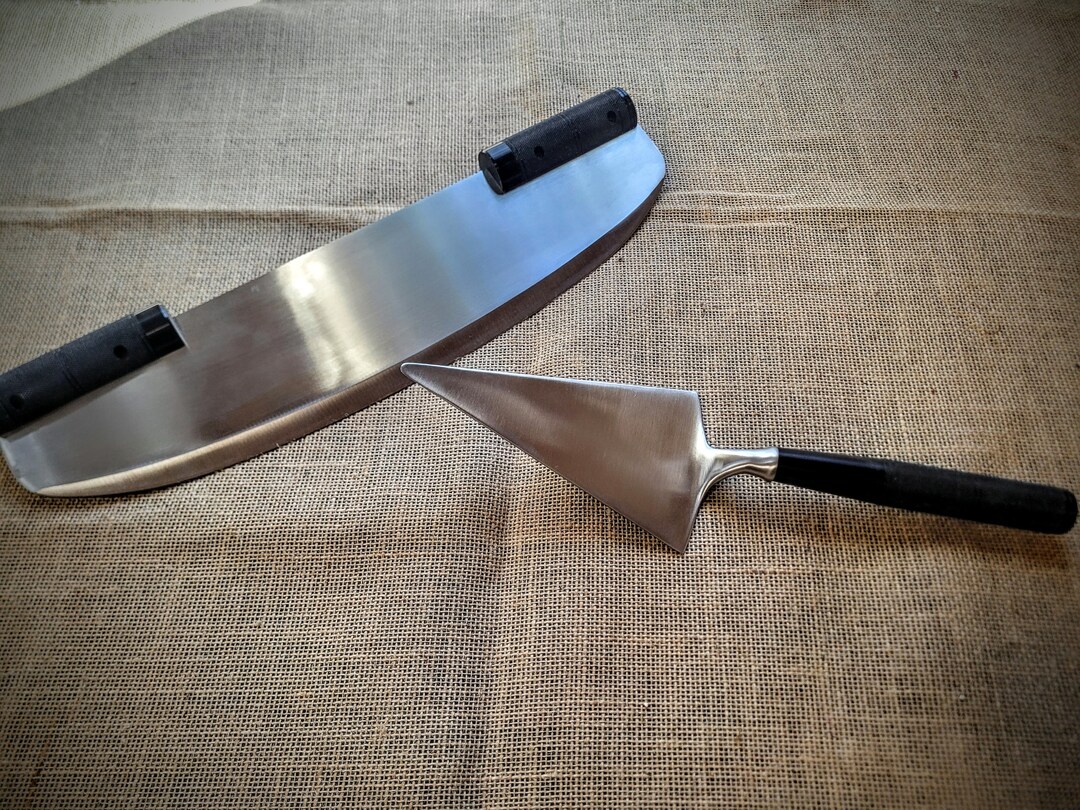 EDC Tactical Stainless Steel Rocking Pizza Cutter and Server Set ...