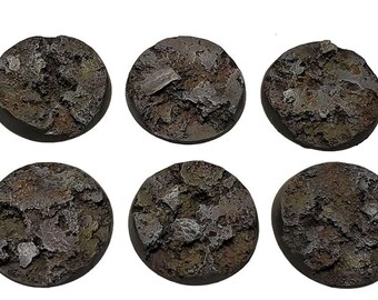 28mm Resin Wargaming Textured Rocky/rough Terrain Bases - Etsy