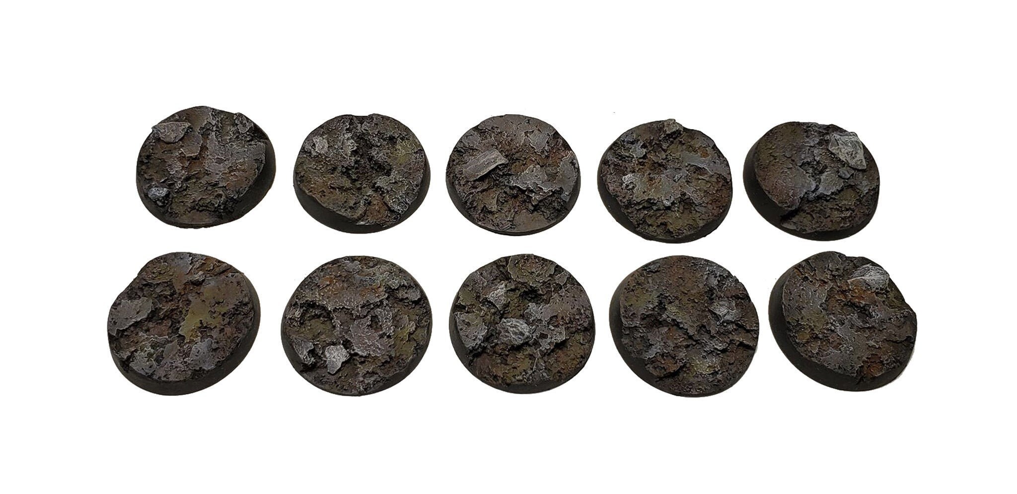 40mm Resin Wargaming Textured Rocky/rough Terrain Bases - Etsy