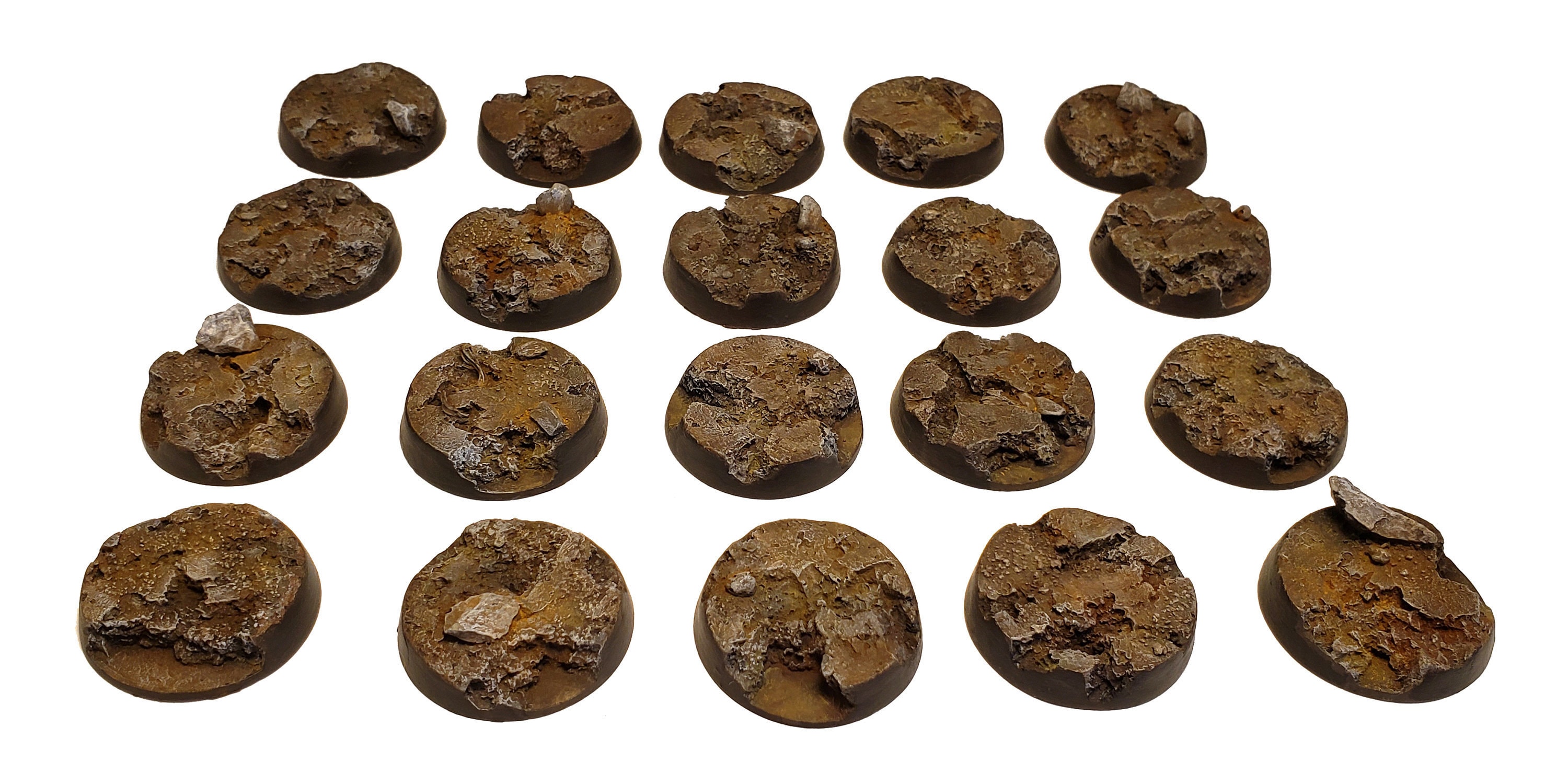 32mm Resin Wargaming Textured Rocky/rough Terrain Bases - Etsy