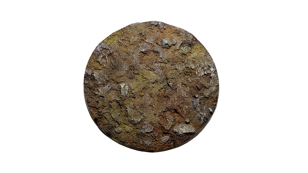 100mm Resin Wargaming Textured Rocky/rough Terrain Bases Warhammer/age ...