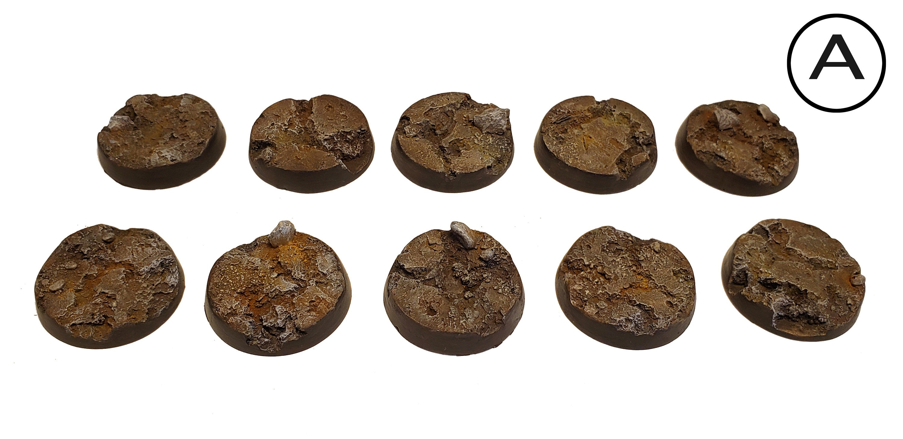 32mm Resin Wargaming Textured Rocky/rough Terrain Bases - Etsy