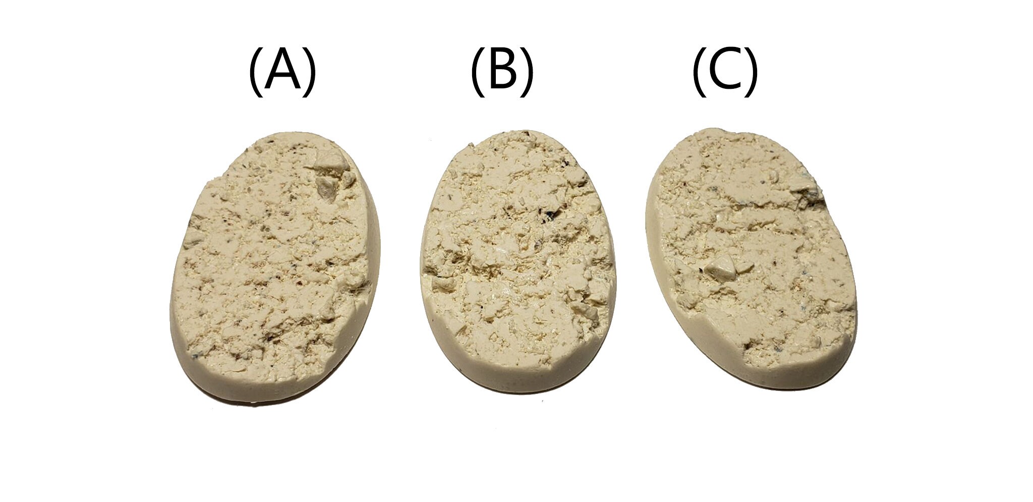 75mm x 42mm Resin Wargaming Textured Rocky/Rough Terrain Bases | Etsy