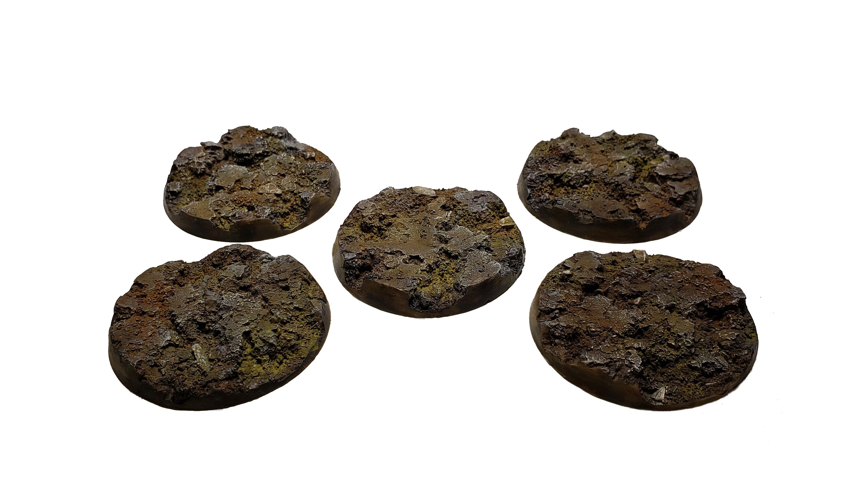 50mm Resin Wargaming Textured Rocky/Rough Terrain Bases | Etsy