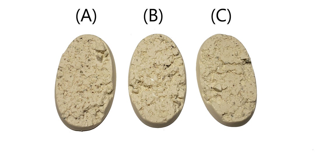 75mm X 42mm Resin Wargaming Textured Rocky/rough Terrain Bases ...