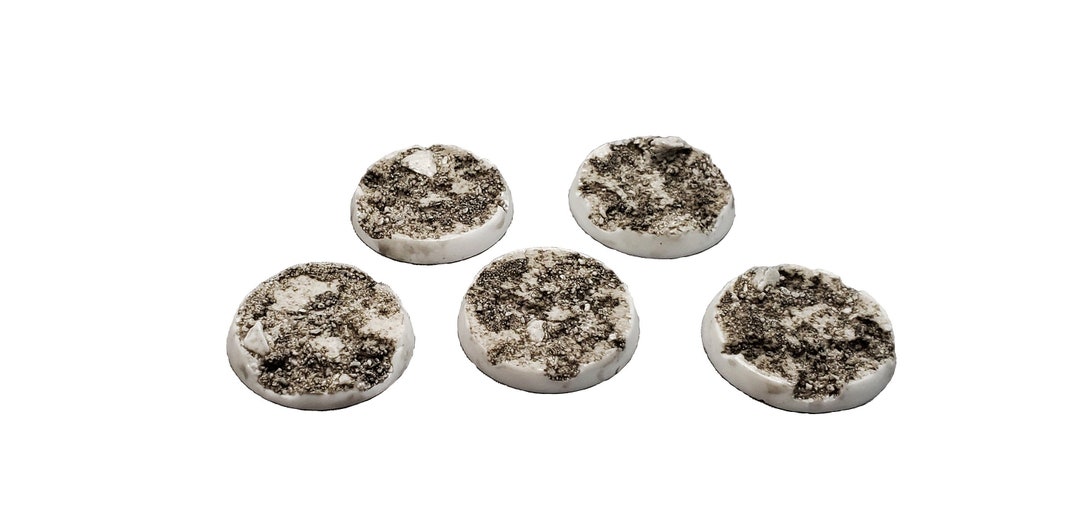 28mm Resin Wargaming Textured Rocky/rough Terrain Bases Warhammer/age ...