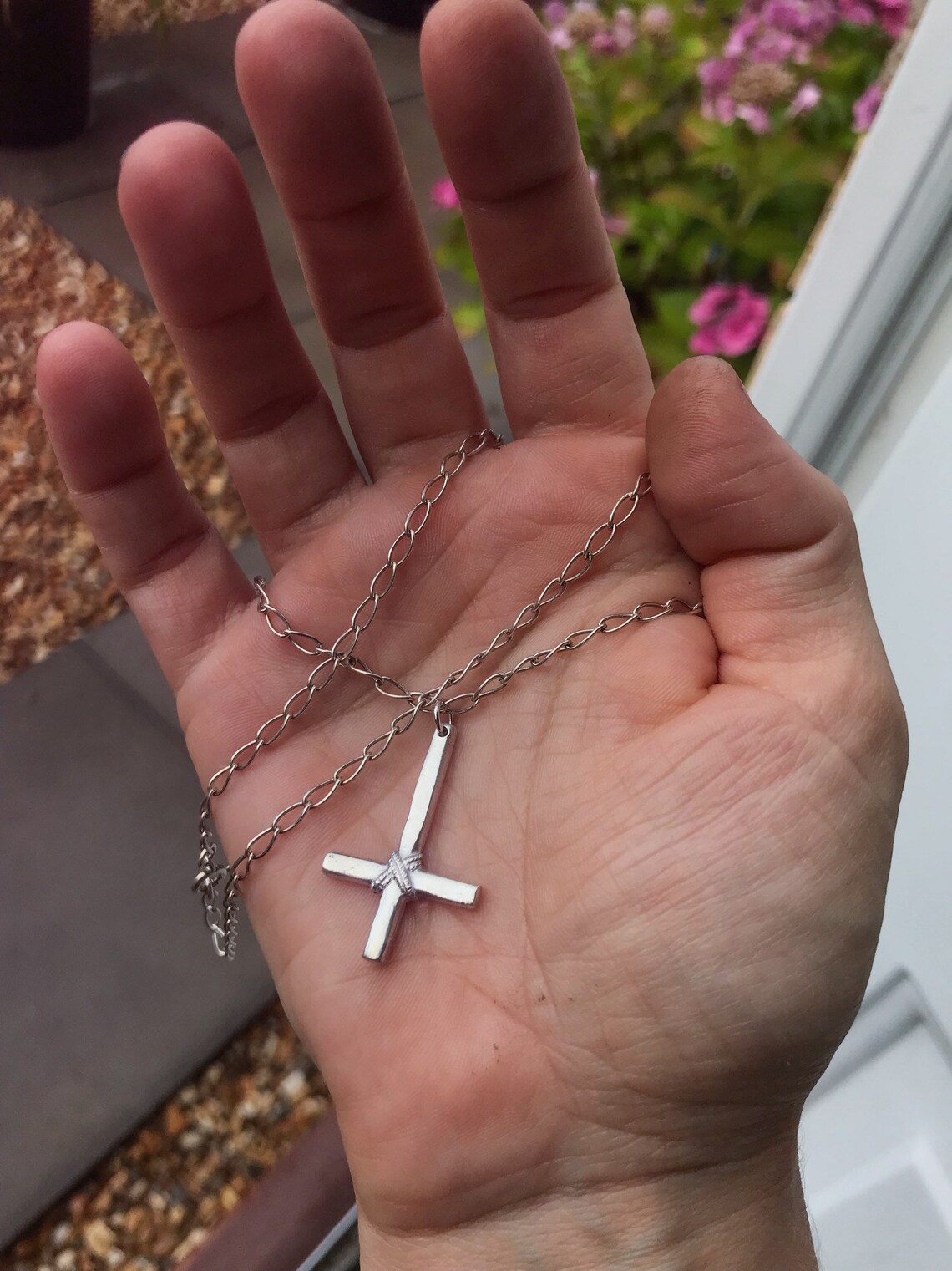 Inverted Crucifix Sterling Silver - Etsy
