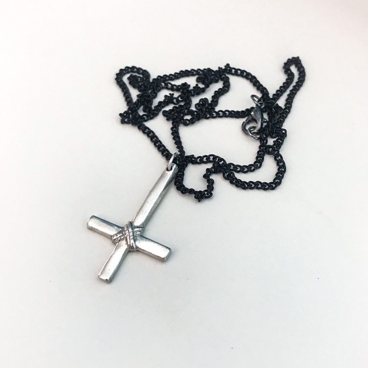 Inverted Crucifix Sterling Silver - Etsy