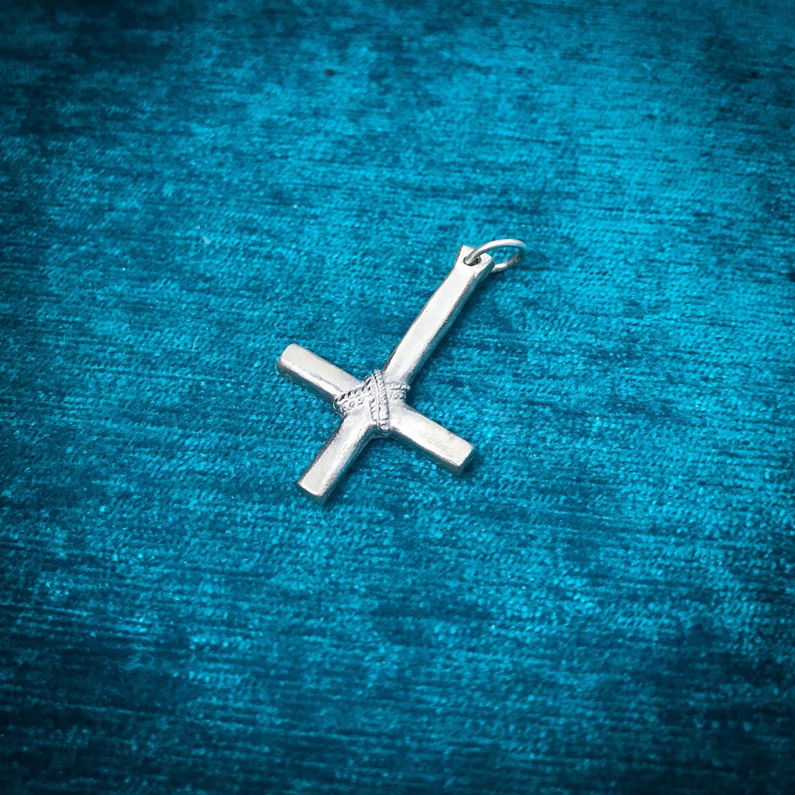 Inverted Crucifix Sterling Silver - Etsy