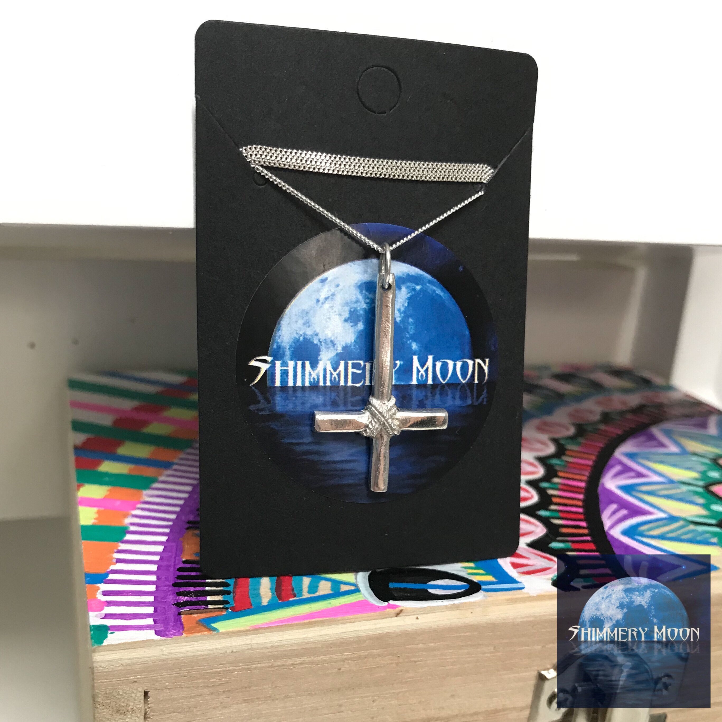 Inverted Crucifix Sterling Silver - Etsy