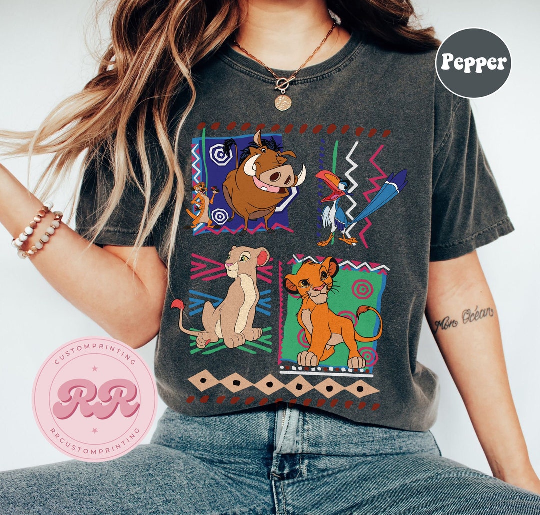 Vintage 90s Disney Lion King Simba and Timon Comfort Colors Shirt ...