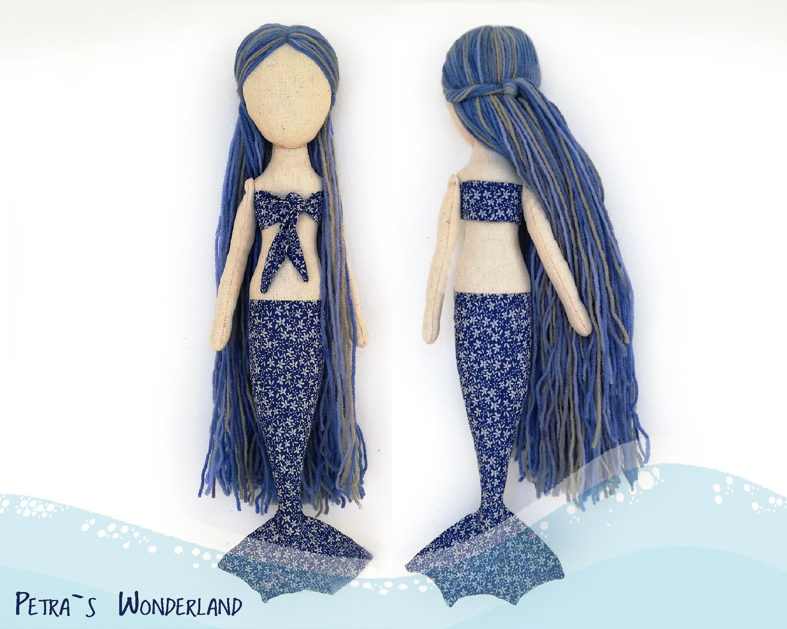 PDF Sewing Tutorial for Mermaid Doll Pattern Soft Doll | Etsy