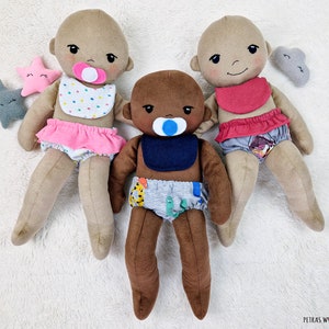 PDF Baby Doll Sewing Pattern, Step by Step Tutorial and Video on How to ...