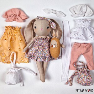 Bunny Rabbit PDF Sewing Pattern, Tutorial and Video - Diy Doll Patterns ...