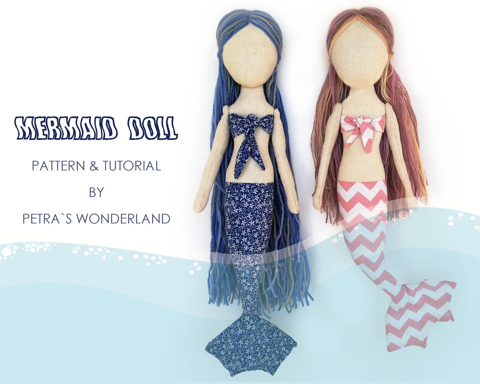 PDF Sewing Tutorial for Mermaid Doll Pattern Soft Doll | Etsy
