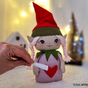 Santa's Helpers Boy and Girl Elf Doll Sewing Pattern Pdf and Video ...