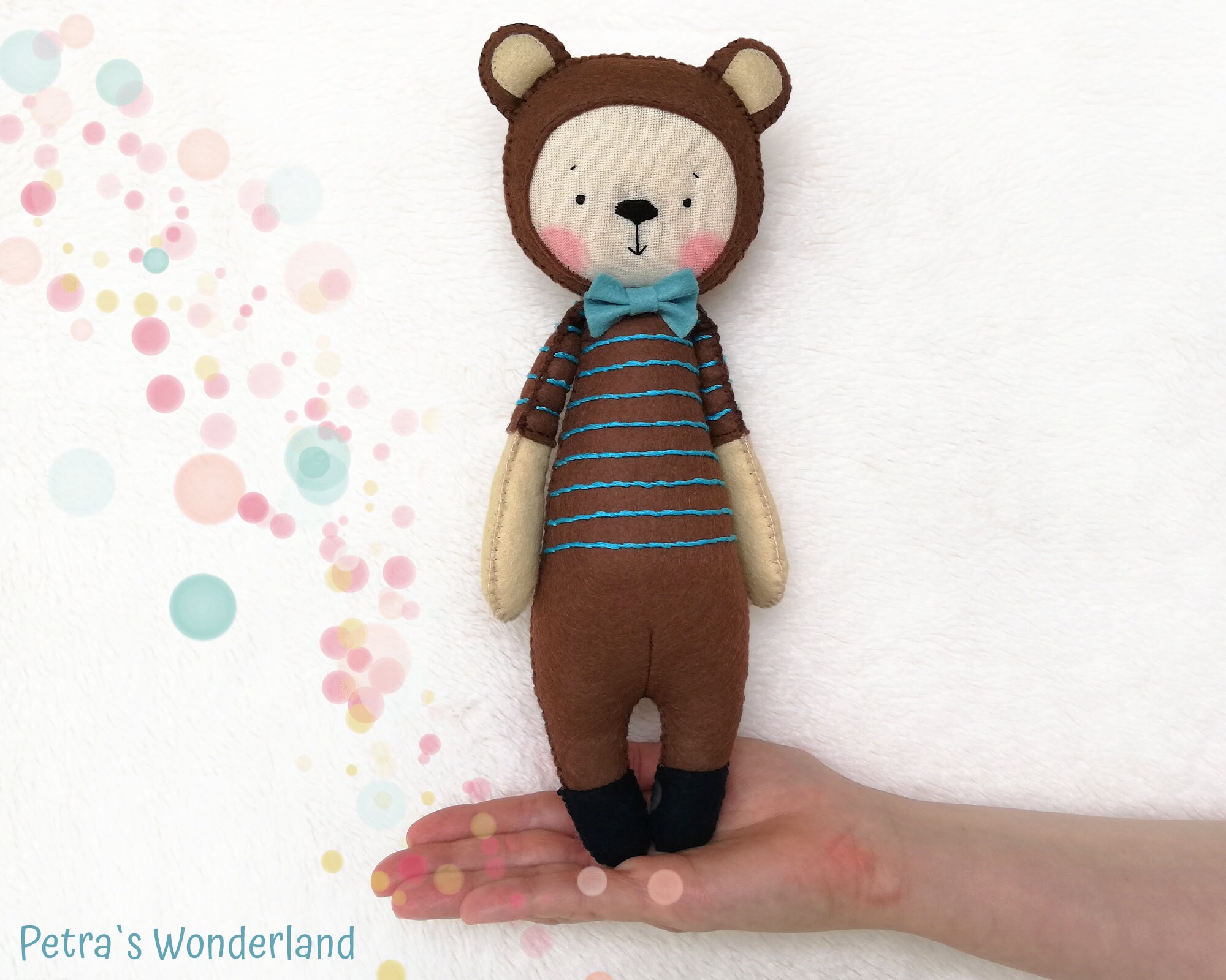 PDF Teddy Bear Sam Sewing Pattern and Tutorial Woodland | Etsy