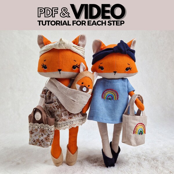 Fox Sewing Pattern - Etsy