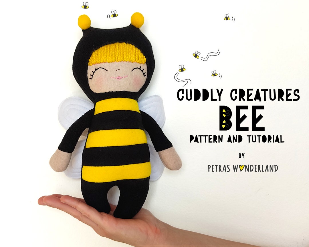 Bee Stuffed Animal Sewing Pattern Digital Download PDF - Etsy
