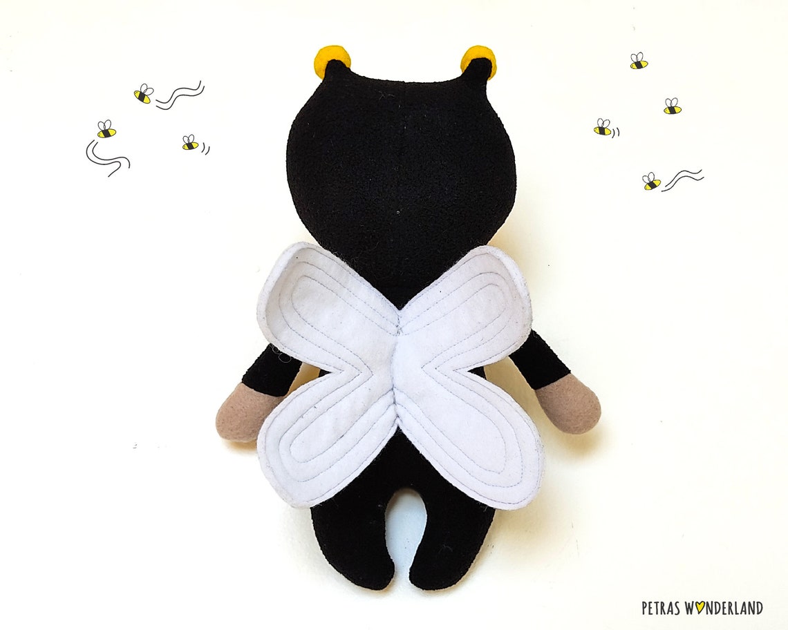 Bee Stuffed Animal Sewing Pattern Digital Download PDF | Etsy