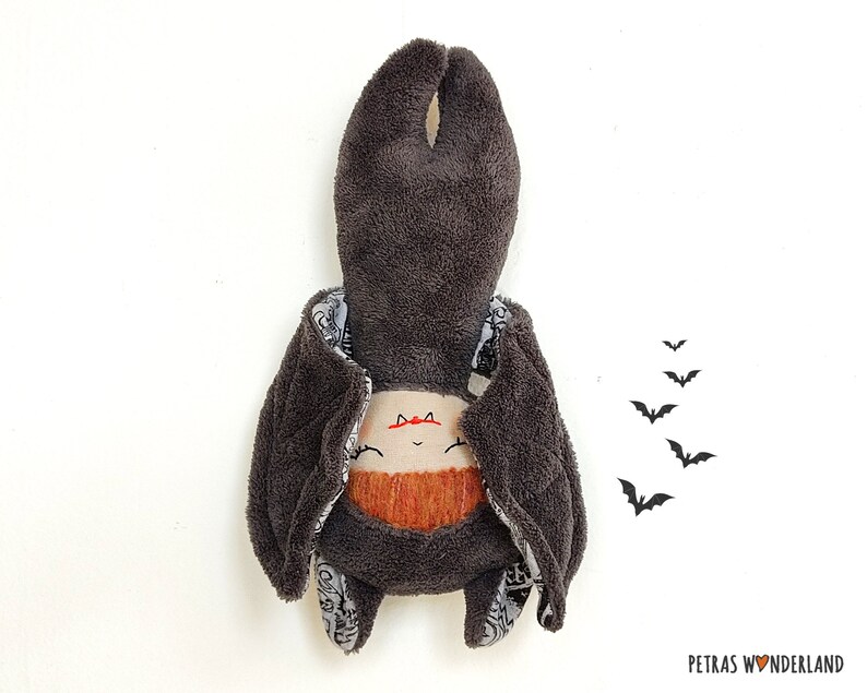 Bat Stuffed Animal Sewing Pattern Beginner Plush DIY Sewing | Etsy