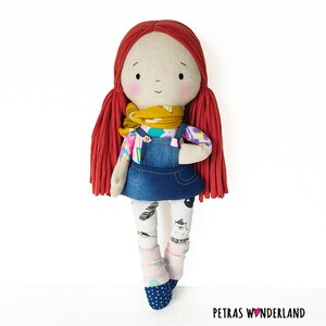 PDF Memory Doll Girls Sewing Pattern, Sewing Tutorial for Cloth Doll ...